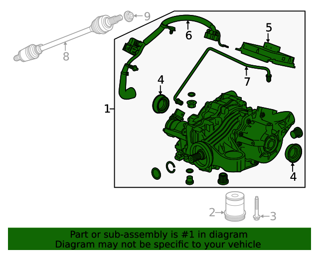 2020 Cadillac XT4 Differential 84894045 | GMPartsDirect.com