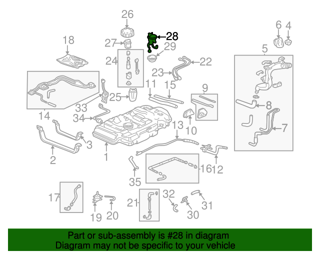 17709-S0X-A51 - Flange 2004 Honda Odyssey | Honda Parts Online