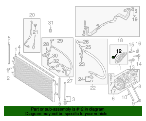 2013-2021 Ford A/C Compressor Bolt Sleeve -W707273-S300 | TascaParts.com