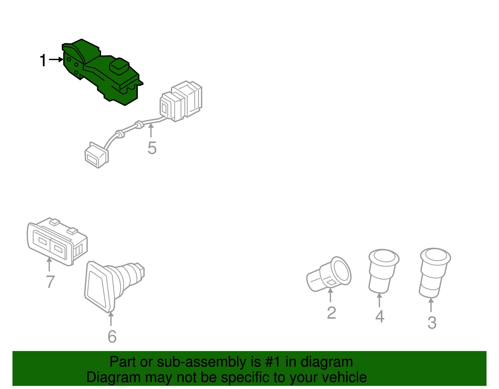 2016-2020 Volvo Power Switch 31443830 | TascaParts.com
