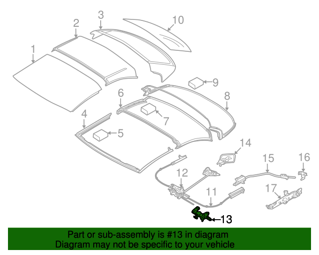 54-37-7-344-474 - Convertible Top Latch - 2007-2020 BMW | BMWPartsHub