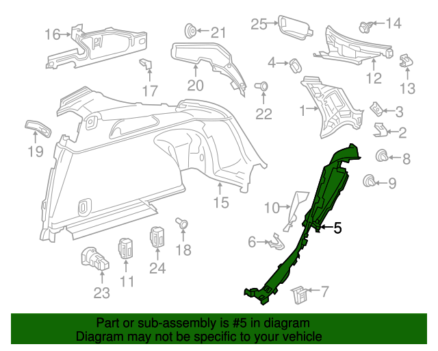 253-690-53-00-8R73 - Lower Pillar Trim 2020 Mercedes-Benz | Mercedes ...