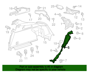 2017-2022 Mercedes-Benz Lower Pillar Trim 253-690-55-00-9051 | German ...