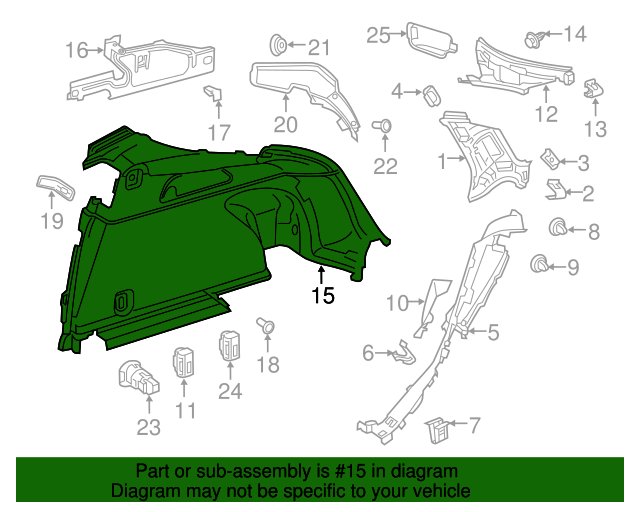253-690-52-00-9J28 - Side Trim Panel 2017-2022 Mercedes-Benz | Mercedes ...
