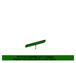 75741-53020-C0 - Door Molding 2002-2005 Lexus IS300 | AutoNationParts.com