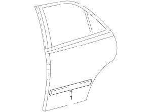 75741-53020-C0 - Door Molding 2002-2005 Lexus IS300 | AutoNationParts.com
