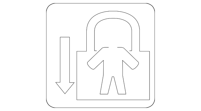 69339-33040 - Child Lock Label - 2012-2023 Toyota | OEM Genuine Toyota ...