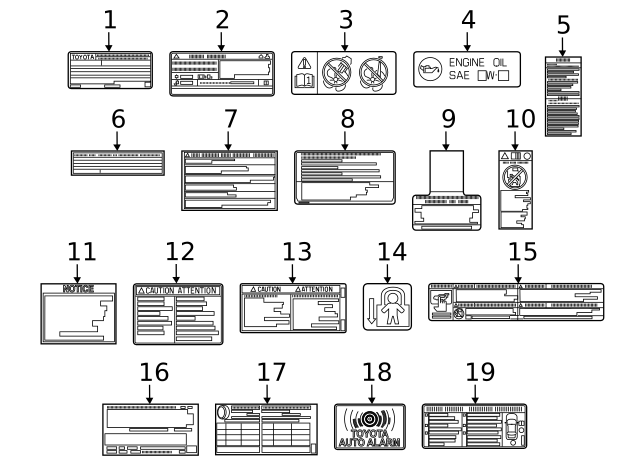 2023 Toyota Emission Label 11298-F0084 | Toyota Parts Center