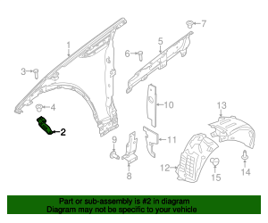 2013-2023 Land Rover Front Bracket LR124567 | OEM Parts Online