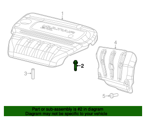 2014-2021 Fiat Engine Cover Ball Stud 6510684AA | TascaParts.com