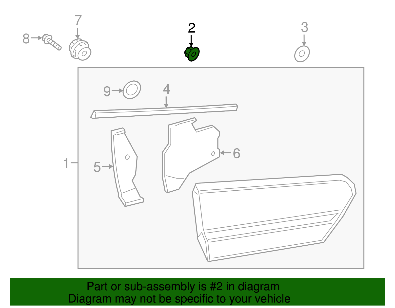 90080-17188 - 1992-2024 Lexus - Tail Lamp Assembly Retainer Nut | My L ...
