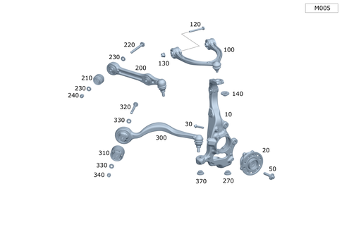 4MATIC® Steering Knuckle and Transverse Control Arm for 2017 Mercedes ...