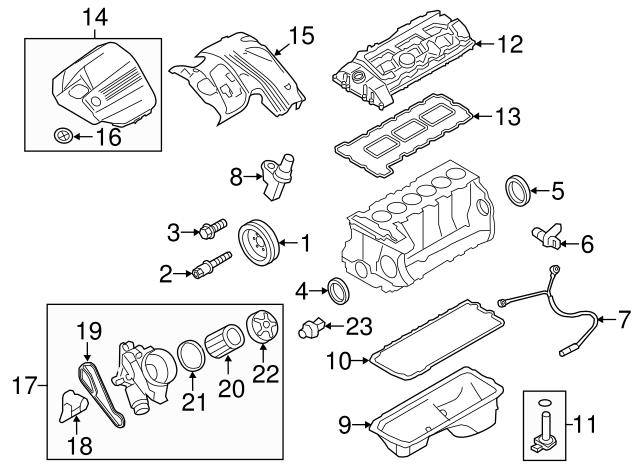2012-2015 BMW Coil Cover 11127593833 | OEM Parts Online