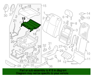 2012-2018 Infiniti Cushion Frame 87351-1MA0B | Infiniti of Orland Park
