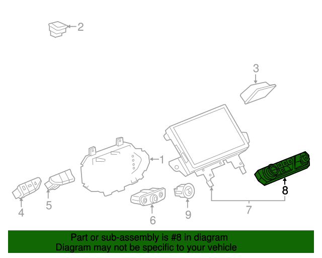 2019-2021 Chevrolet Bolt EV Radio Module Interface 42639772 ...
