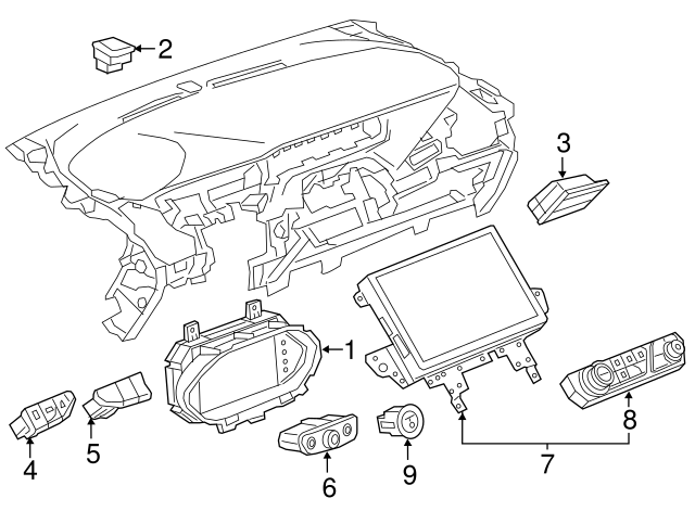 2019-2021 Chevrolet Bolt EV Radio Module Interface 42639772 ...