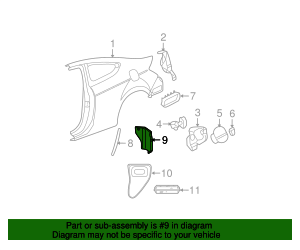 2008-2012 Honda Accord Splash Shield 74591-TE0-A00 | Cheaper Honda Parts