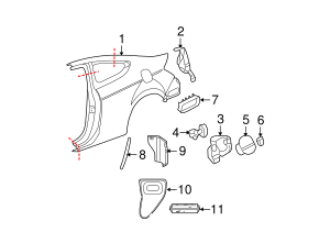 74490-TE0-A01 - Grommet Assembly Fuel Cap - 2008-2012 Honda Accord ...