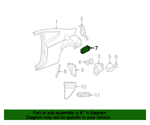 2013-2015 Honda Outlet Assembly, Rear Air 75450-T2A-A01 | hondapartswd
