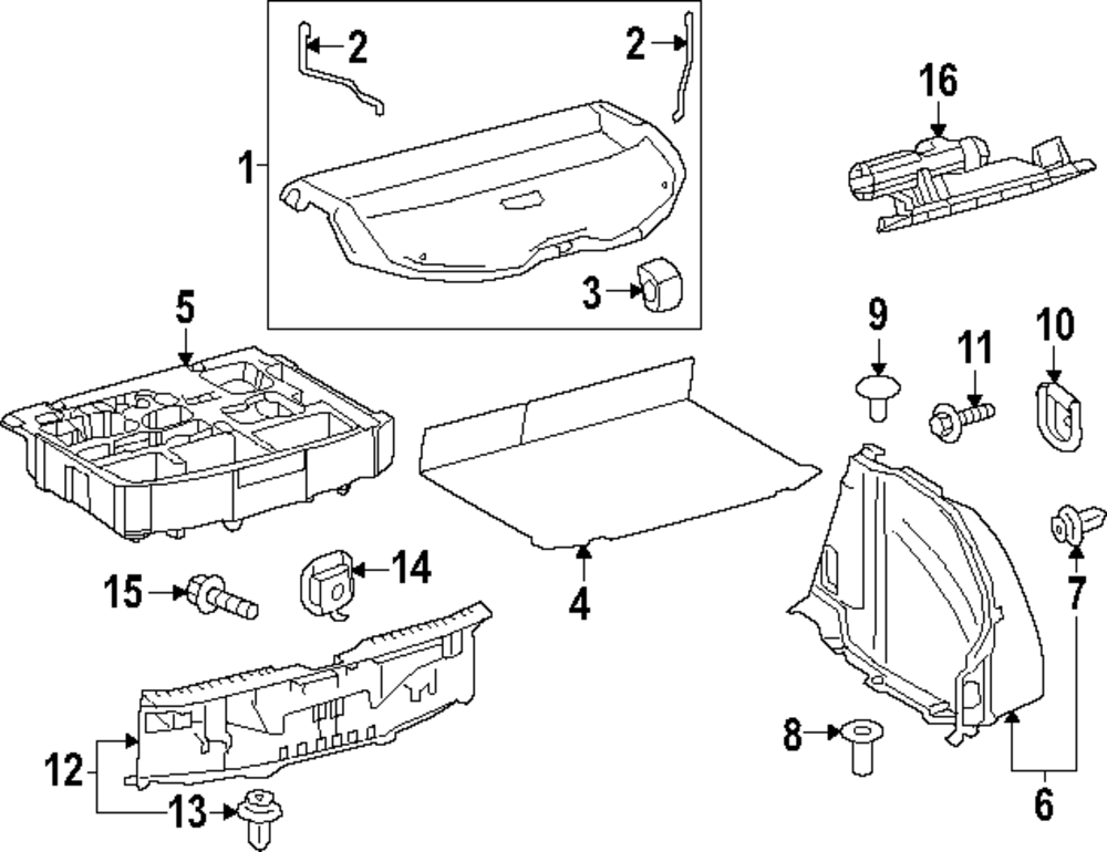 2023-2025 Toyota GR Corolla 2023-2024 Toyota GR Corolla - Package Tray ...