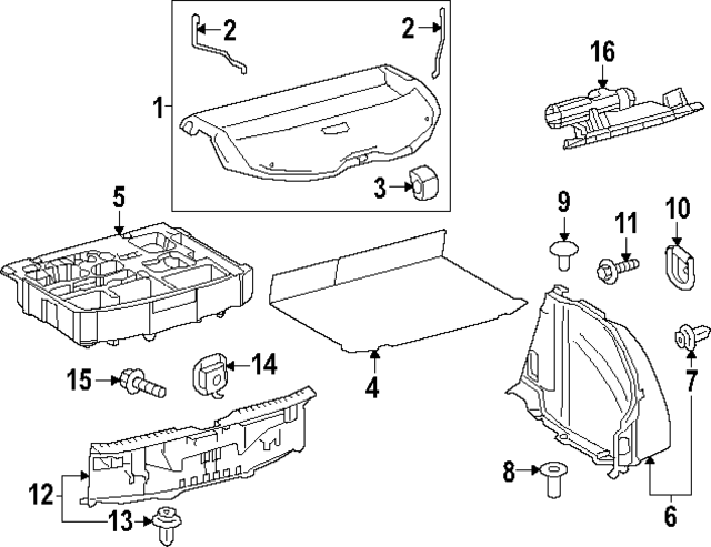 2023-2024 Toyota GR Corolla Floor Cover 58410-12070-C0 | Toyota Parts ...