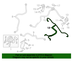2013-2017 Audi Vacuum Hose 06E-133-773-CL | OEM Parts Online
