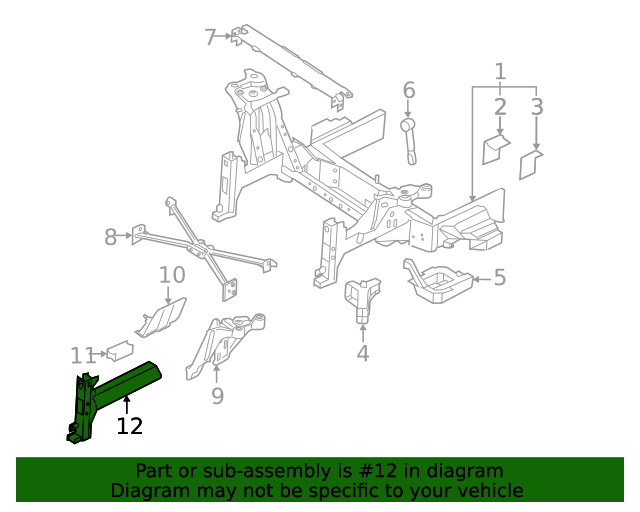 39206867909 - 2014-2020 BMW Front Rail (39-20-6-867-909) | BMW of South ...