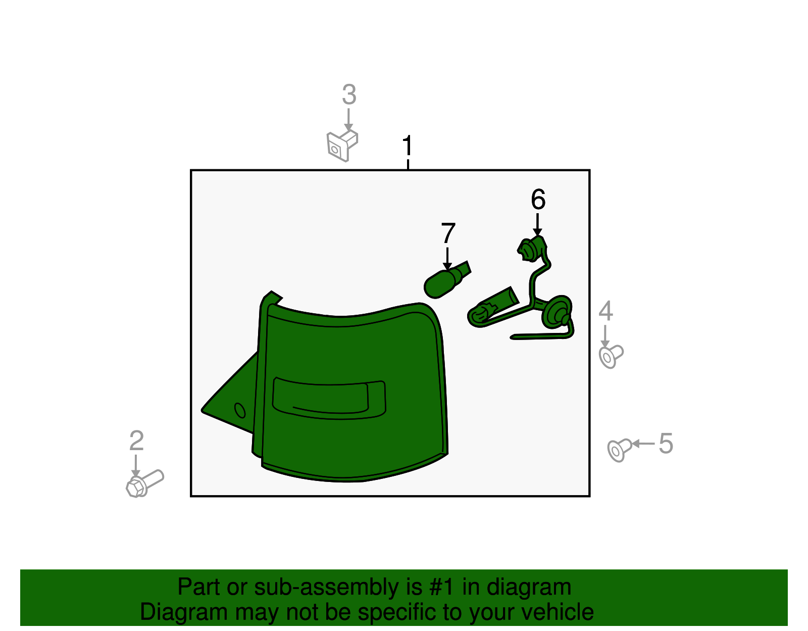 CA8Z-13405-B - Tail Lamp Assembly 2012-2019 Ford Flex | Big 3 Auto Parts