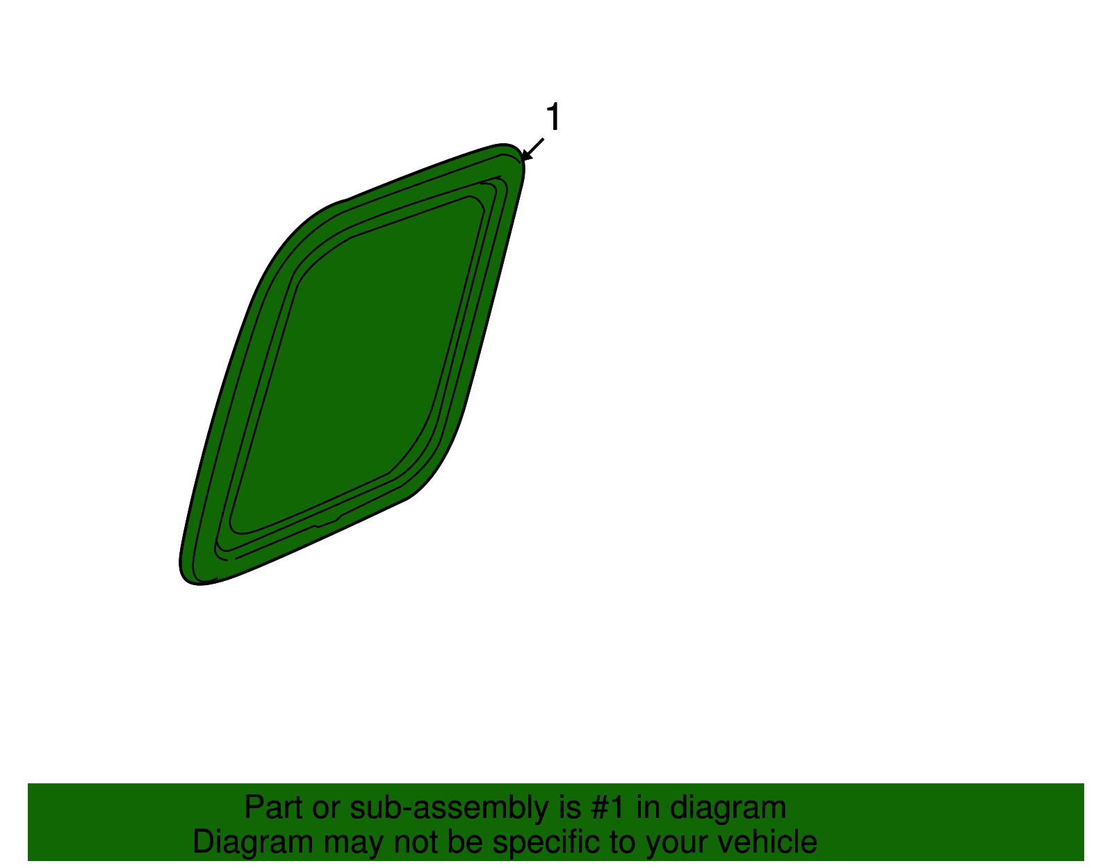 15105357 - Door Glass 2004-2008 GM | Londoff Discount Parts