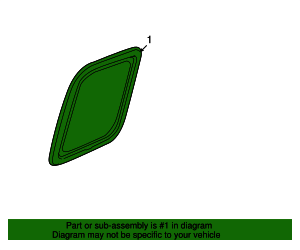 15105357 - Door Glass 2004-2008 GM | Londoff Discount Parts