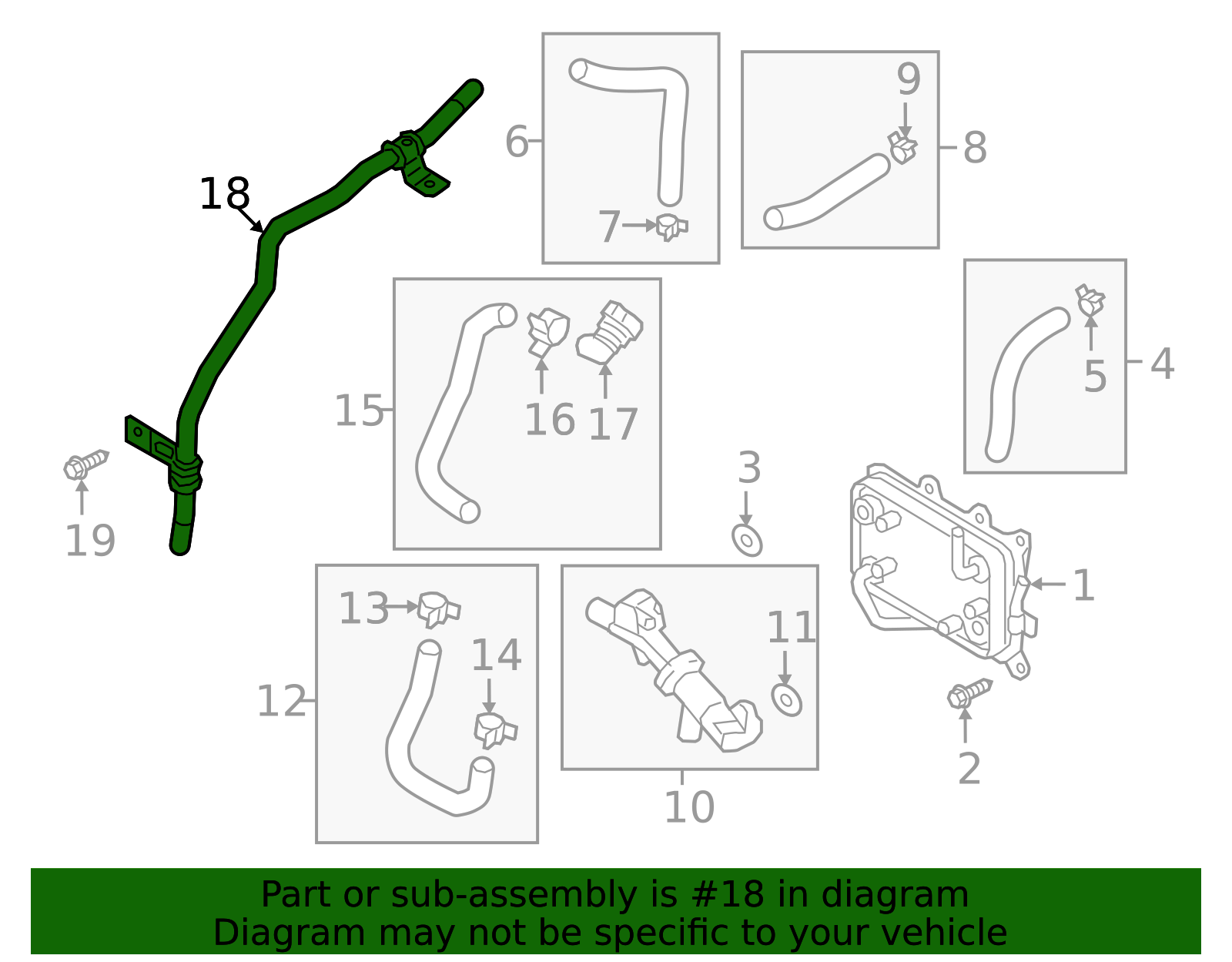 2019-2020 Kia Sorento Tube 97540-C6800 | Retail Performance Auto Parts