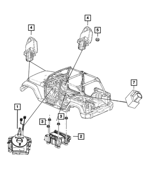 2013-2018 Jeep Occupant Restraint Module 68185855AB | Mopar eStore
