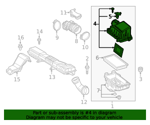 2019-2022 Toyota Corolla Air Cleaner Cover 17705-F2010 | Toyota Parts ...