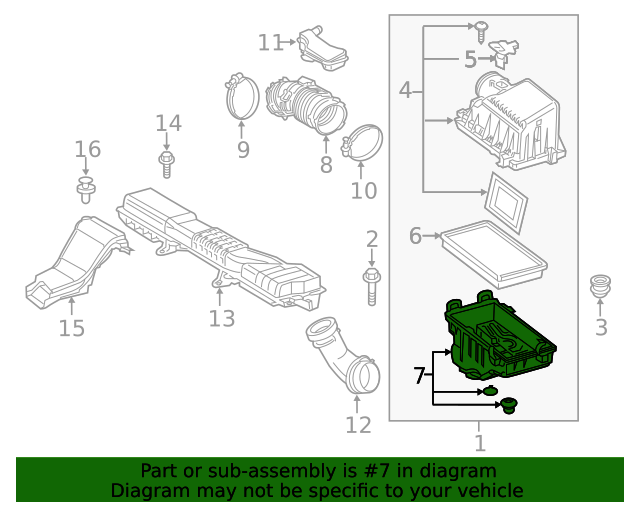 17701-F2010 - Air Cleaner Cover - 2019-2023 Toyota | OEM Genuine Toyota ...