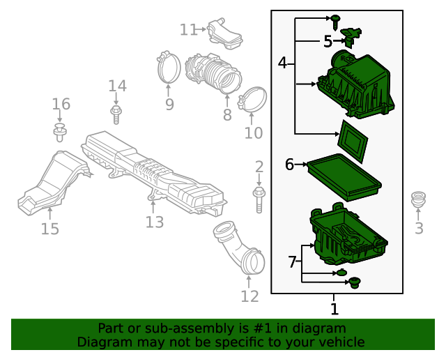 17700-0T350 - Air Cleaner Assembly - 2021-2022 Toyota Corolla | OEM ...