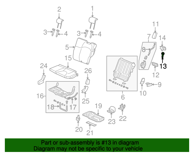 82194-SAA-003 - Damper, Cover (Lower) 2006-2020 Honda | Honda Parts Online