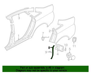 1993-2015 Audi Hose 893-809-937 | Audi USA Parts