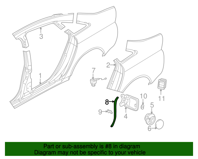 1993-2015 Audi Hose 893-809-937 | Audi USA Parts