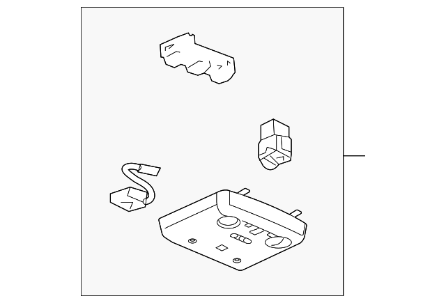 2003-2007 Hummer H2 Light Opal Gray Roof Console 10358690 | QuirkParts