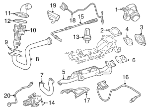 2016 Mercedes-Benz GL 350 Exhaust Gas Recirculation (EGR) Valve 642-140 ...