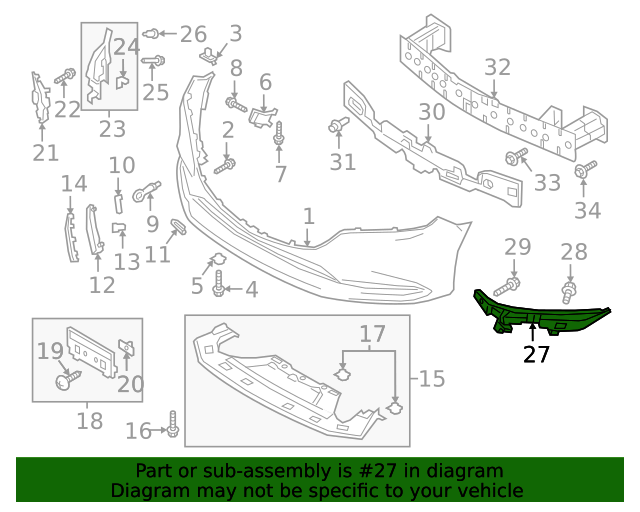 2018-2021 Mazda 6 Lower Bracket GSH7-50-161 | RealMazdaParts.com