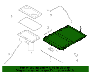 91350-6LB1A - Sunroof Frame 2020-2024 Nissan Sentra | AutoNationParts.com
