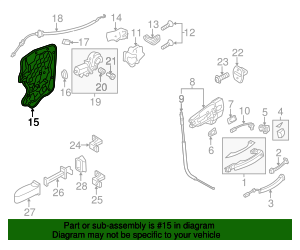 2011-2018 Audi Door Panel Insulation 4H0-839-916-A | AutoNationParts.com