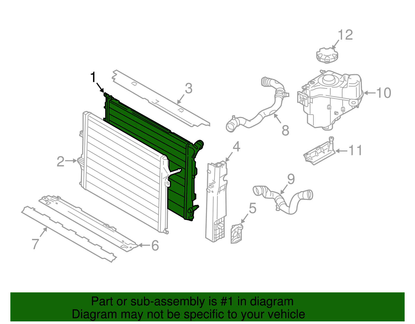 17-11-8-482-623 - 2016-2022 BMW - Radiator | Buy BMW Parts Now