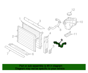 17-12-8-616-552 - Lower Hose - 2016-2018 BMW | BMWPartsHub