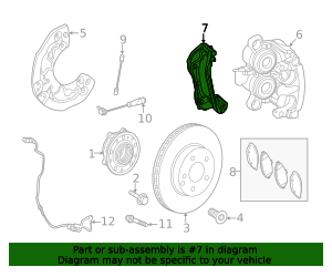 167-421-71-00 - Caliper Support 2019-2023 Mercedes-Benz | Mercedes-Benz ...