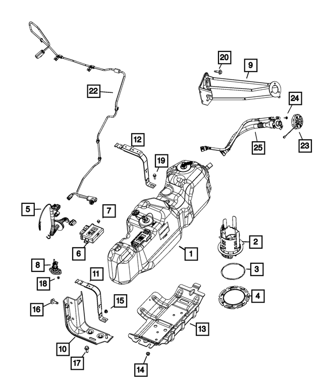2013-2020 Ram 3500 Diesel Exhaust Fluid Tube 68101174AA | QuirkParts