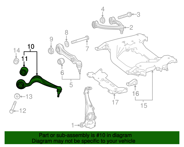 222-330-54-02 - Lateral Arm 2014-2021 Mercedes-Benz S 63 AMG ...
