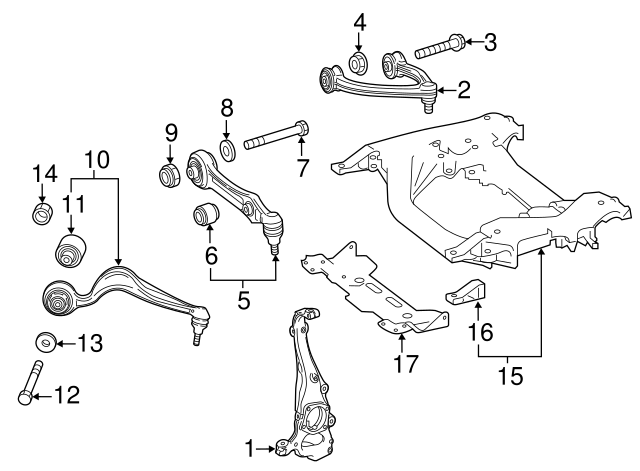 Mercedes-Benz OEM Suspension Cross-Member Part# 222-620-03-87 | OEM ...