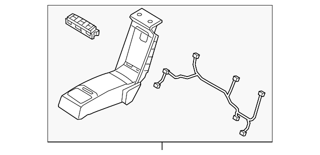 Hyundai - 89905-B1010-PHW - Armrest Assembly Rear Seat Back - 2017 ...